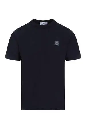 Stone Island Stone Island Logo Patch Crewneck T-Shirt Blue