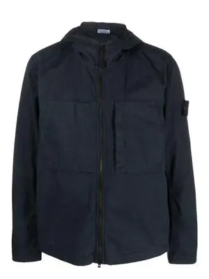 STONE ISLAND Stone Island Hooded Casual Jacket With Compass Pattern