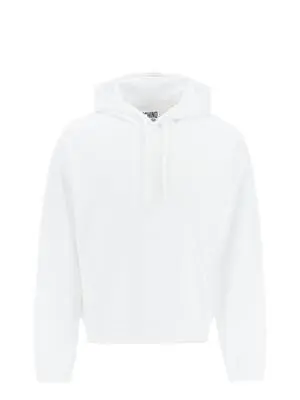 Moschino Long-sleeved Drawstring Hoodie - White