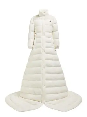 Moncler Verone Down Long Coat - White