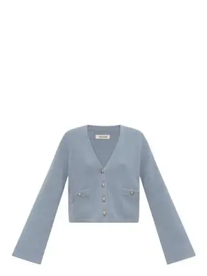 Zadig&Voltaire Wide-sleeve Cashmere Cardigan - Gray