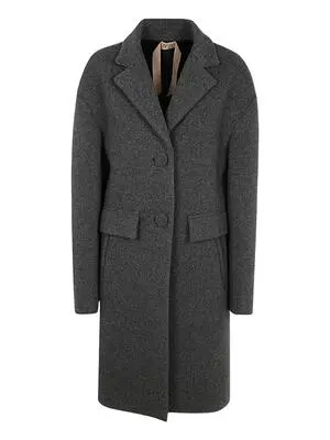 N.21 N21 Jersey Coat With Lapel Collar