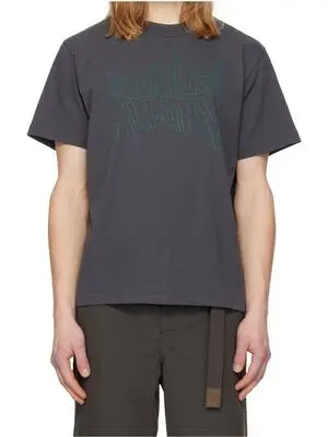 Sacai Short-sleeved Crewneck T-shirt - Grey