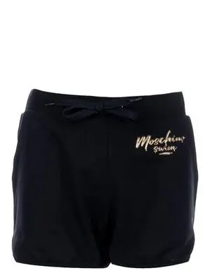 Moschino Casual Lettered Shorts - Black