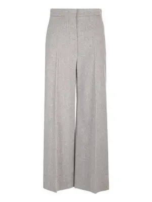 MAX MARA Max Mara Studio Burano Cropped Wide Leg Trousers