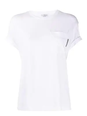 BRUNELLO CUCINELLI Brunello Cucinelli Short Sleeve Crewneck T-Shirt With Pocket