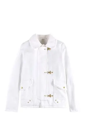 FAY Toggle Fastening Coat - White