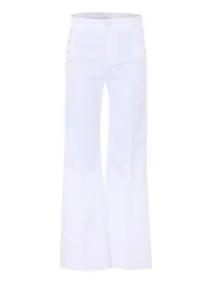 Liu Jo Button-detail Flared Jeans - White