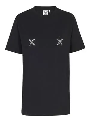 KENZO Kenzo Cross Logo-Print T-Shirt