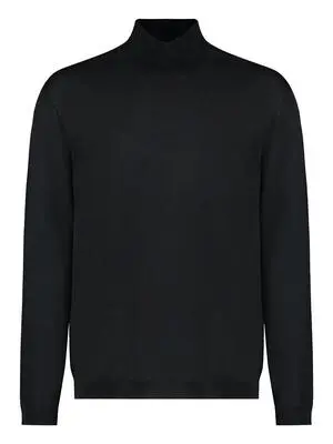 ROBERTO COLLINA Turtleneck Knit Sweater - Black