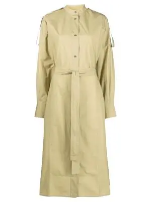 Studio Nicholson Itarsi Poplin Belted Midi Dress - Nude