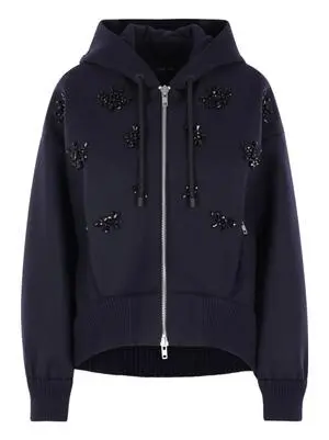 Simone Rocha Embroidered Hooded Jacket - Black