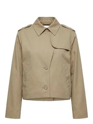 FRAME Button Front Casual Jacket - Nude