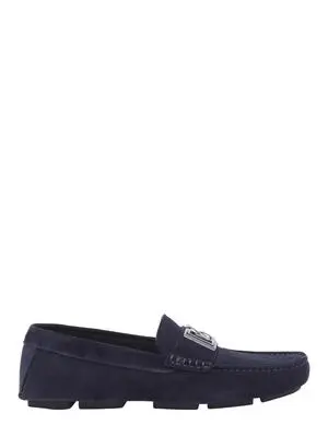 Dolce & Gabbana Dg Logo Plaque Loafers - Black