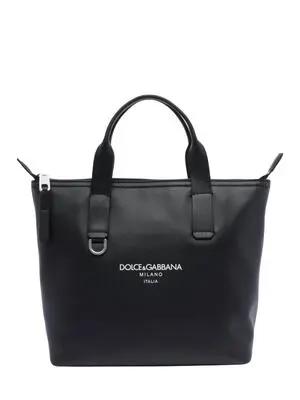 DOLCE & GABBANA Dolce & Gabbana Logo Printed Small Tote Bag