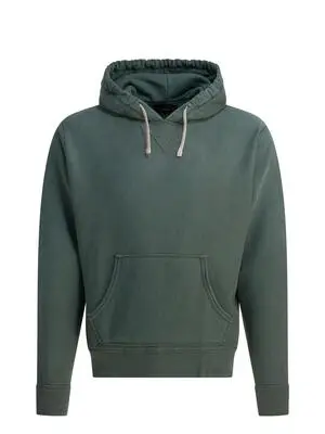 Ralph Lauren Cotton Fleece Hoodie With Kangaroo Pocket - Green