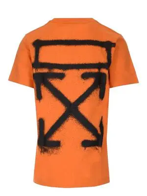 Off-White Printed T-shirt - Orange