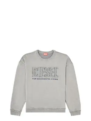 DIESEL® S-boxt-raw-v1 Sweatshirt - Grey