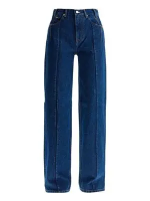 DARKPARK DARKPARK Lu Pleated Straight-Leg Jeans Blue