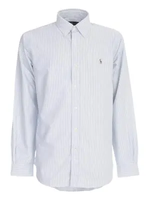 Polo Ralph Lauren Polo Ralph Lauren Logo Embroidered Curved Hem Shirt White