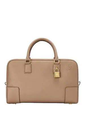 Loewe Amazona 28 Bag In Nappa Calfskin - Pink Gray