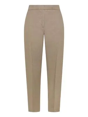 Seventy Elasticated Back Strap Trousers - Nude