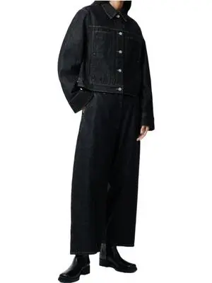 Studio Nicholson Organic Cotton Denim Jacket - Black