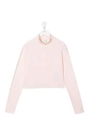 Fendi Embroidered Logo Jumper - Pink