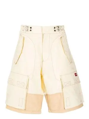 DIESEL® Panelled Multi-pocket Cargo Shorts - White