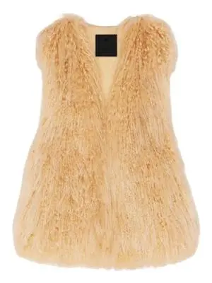 Givenchy Fur Sleeveless Jacket - Nude