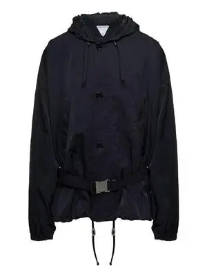 Bottega Veneta Packable Hooded Jacket - Black