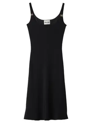 MIU MIU Miu Miu Black Cady Dress