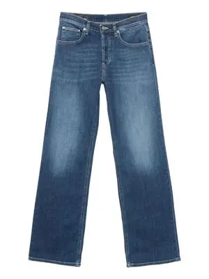 DONDUP Logo Patch Jeans - Blue