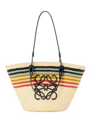 Loewe Medium Anagram Basket Bag - Natural/multicolor