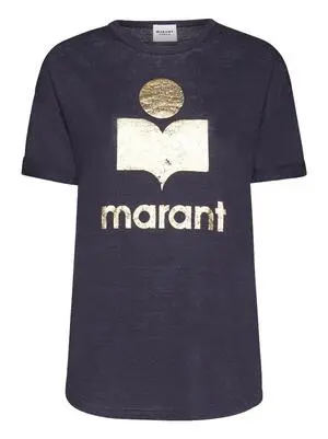 Isabel Marant Étoile Koldi Logo Printed T-shirt - Black