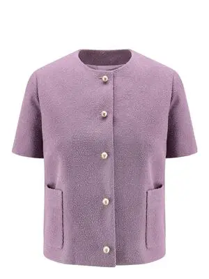 Dior Short-sleeved Jacket - Purple