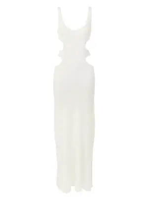 Chloé Cut-out Sleeveless Maxi Dress - White