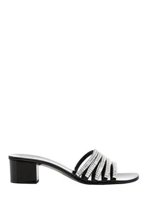 GIUSEPPE ZANOTTI Embellished High Heel Sandals - Black