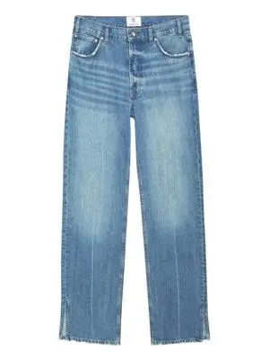 ANINE BING Gavin Mid-rise Boyfriend Jeans - Blue