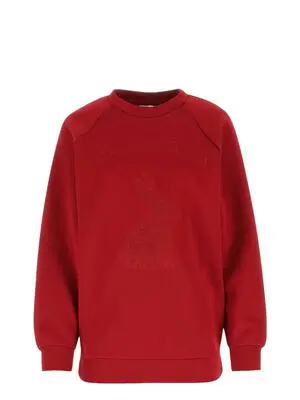 Max Mara Crewneck Long-sleeved Sweatshirt - Red