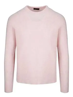 ROBERTO COLLINA Round-neck Knitted Pullover - Pink