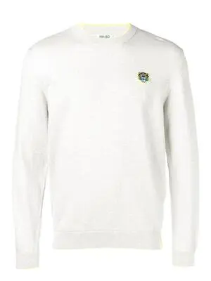 Kenzo Round Neck Logo Pullover - White