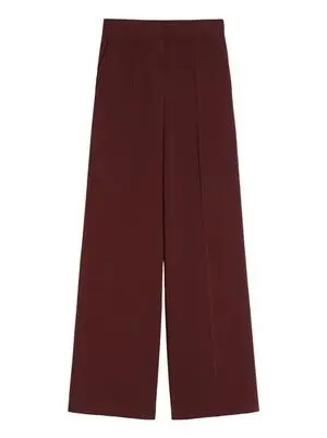 Max Mara Tuxedo-style Cady Trousers - Cherry Color