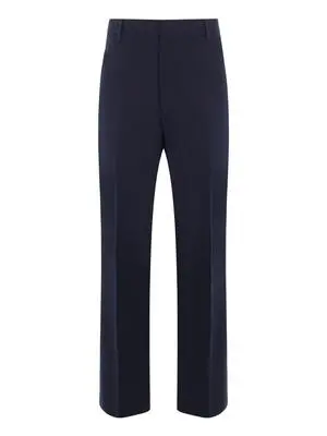 FERRAGAMO Straight Leg Trousers - Navy