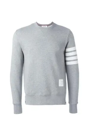 Thom Browne Thom Browne 4-Bar Crewneck Sweatshirt Light Gray