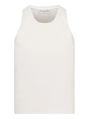 Dior Sleeveless Crewneck Tank Top - Off White