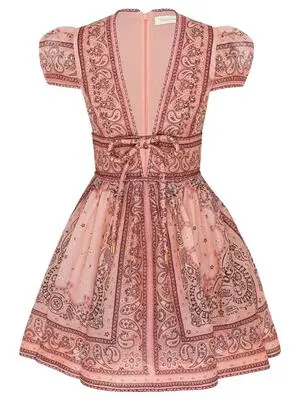 Zimmermann Matchmaker Structured Mini Dress - Pink
