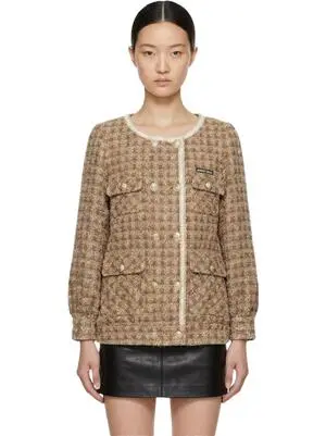 MARISSA CHIARA Plaid Casual Jacket - Khaki