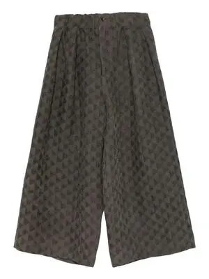 UMA WANG Elastic Waist Casual Pants - Black