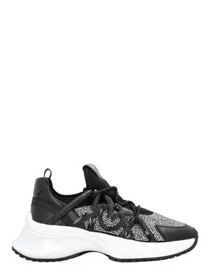 Pinko Embellished Ariel Lace-up Sneakers - Black